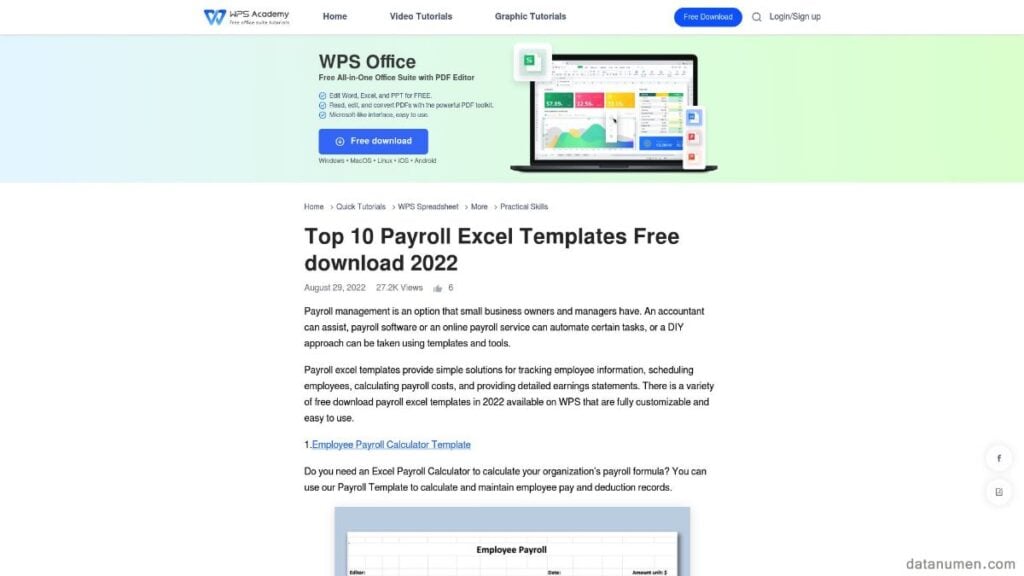 11 Best Excel Payroll Template Sites (2024) [FREE]