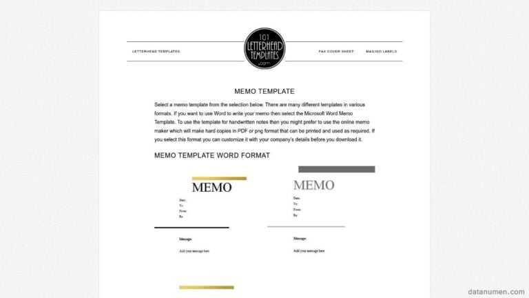 11 meilleurs sites de modèles de mémos Word (2024) [GRATUIT]