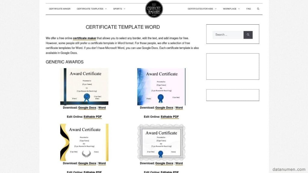 11 Situs Templat Sertifikat Word Terbaik (2024) [GRATIS]