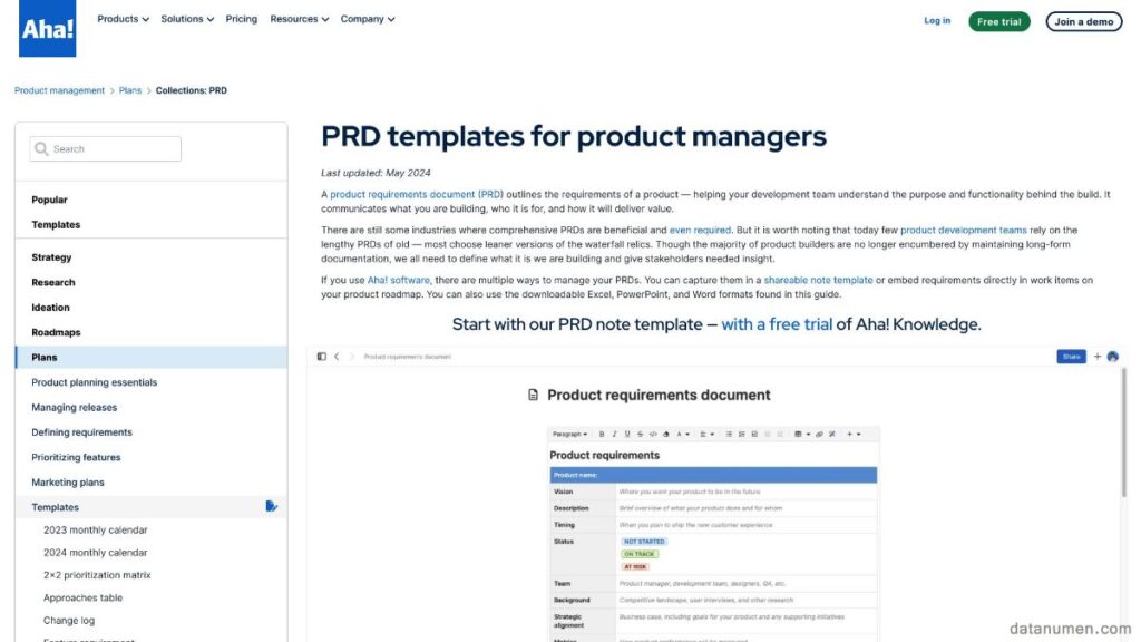 8 Best Word Product Requirements Document Template Sites