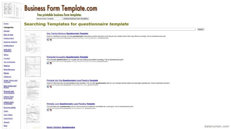 11 meilleurs sites de modèles de questionnaires Word (2024) [GRATUIT]