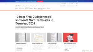 11 Best Word Questionnaire Template Sites (2024) [FREE]