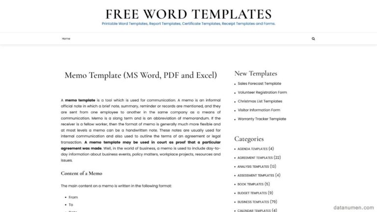 11 legjobb Word Memo sablon webhely (2024) [INGYENES]