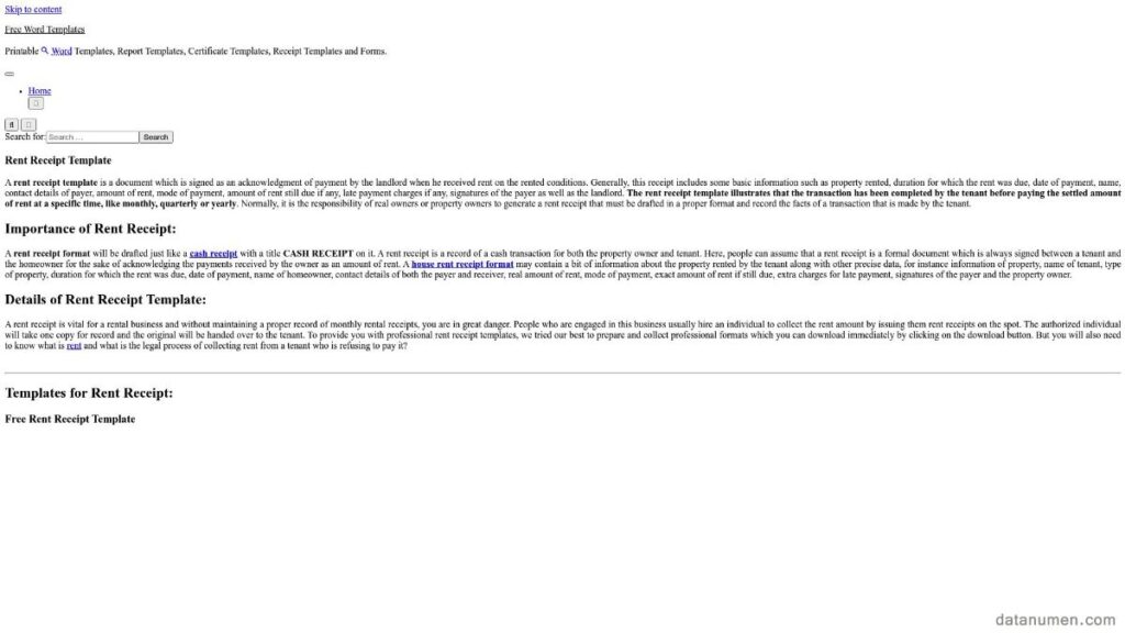 11 Tapak Templat Resit Sewa Word Terbaik (2026) [PERCUMA]