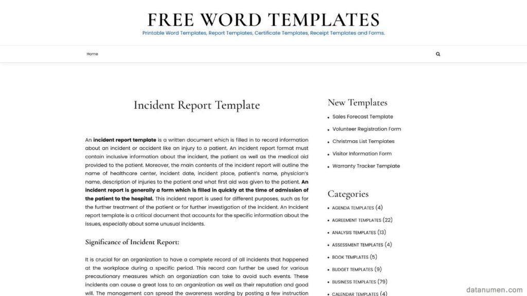 11 Best Word Incident Report Template Sites (2024) [FREE]