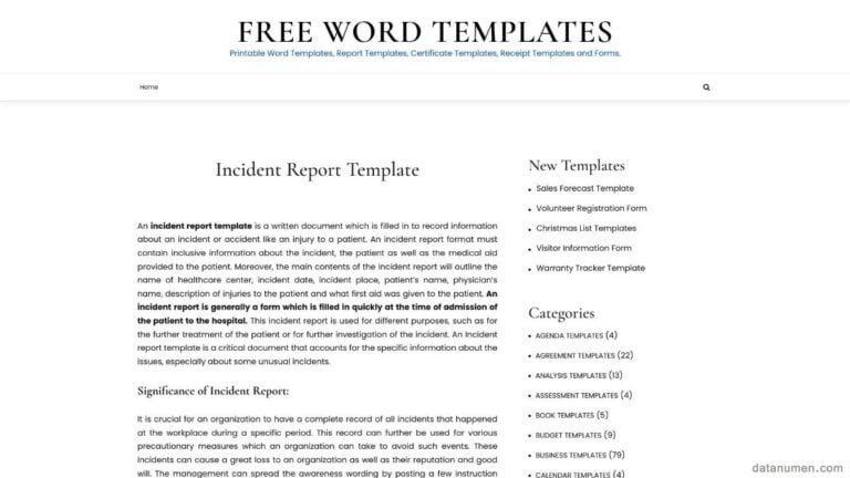 11 meilleurs sites de modèles de rapport d'incident Word (2024) [GRATUIT]
