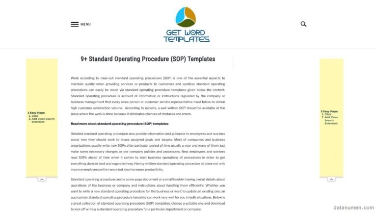 11 个最佳 Word SOP 模板网站（2024）[免费]