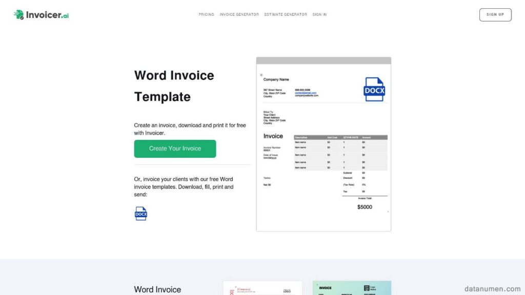 11 melhores sites de modelos de fatura do Word (2024) [GRÁTIS]