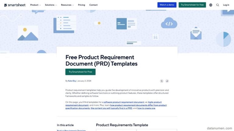 8 Best Word Product Requirements Document Template Sites