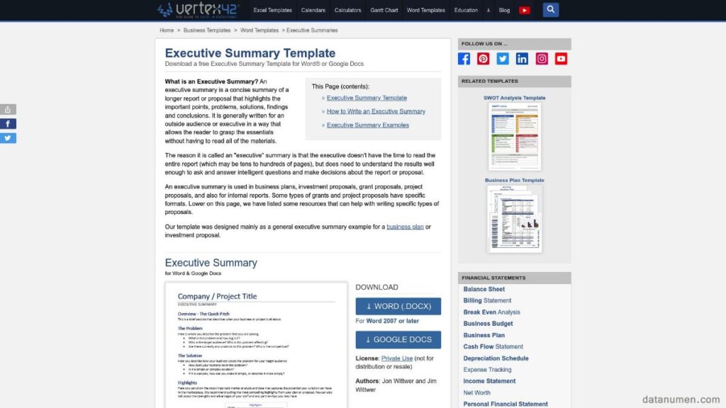 11 Best Word Executive Summary Template Sites (2024) [FREE]