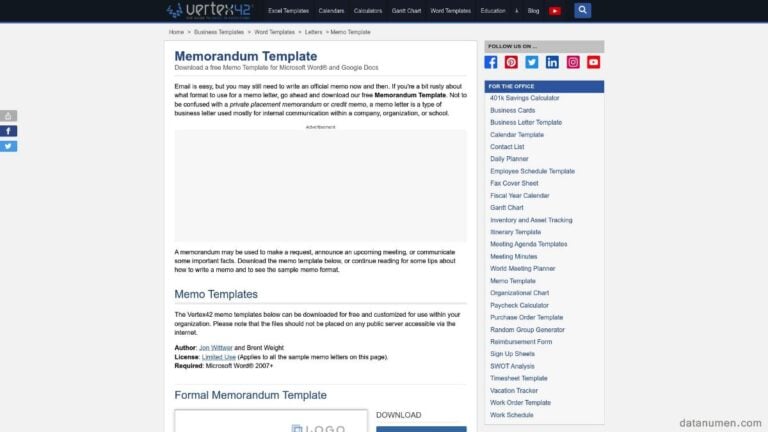 11 melhores sites de modelos de memorandos do Word (2024) [GRÁTIS]