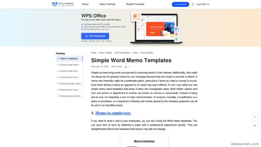 11 melhores sites de modelos de memorandos do Word (2024) [GRÁTIS]