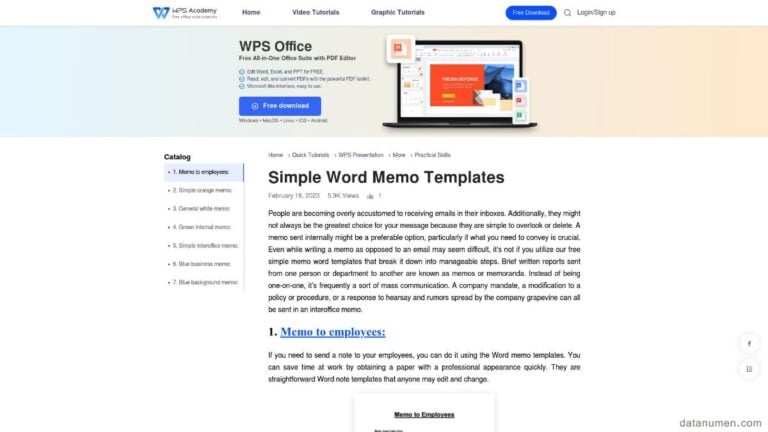 11 Best Word Memo Template Sites (2024) [FREE]