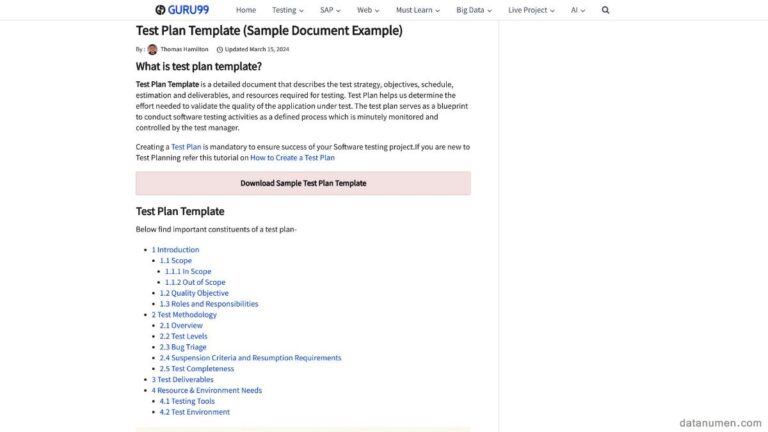 11 Best Word Test Plan Template Sites (2024) [FREE]