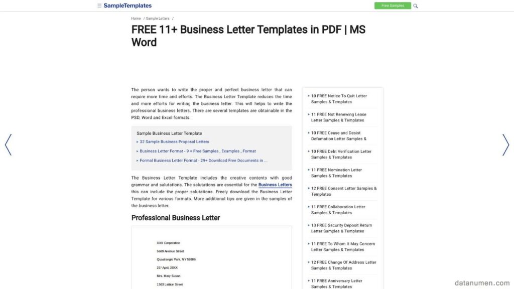 11 migliori siti di modelli di lettere formali Word (2024) [GRATUITI]