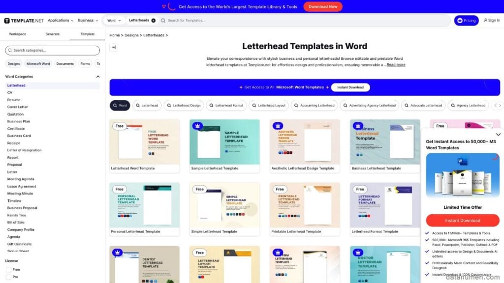 11 საუკეთესო Word Letterhead შაბლონის საიტი (2024) [უფასო]