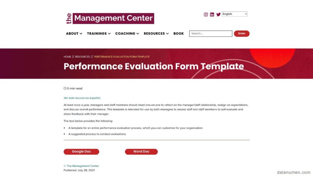 11 Best Word Employee Performance Review Template Sites(2024)