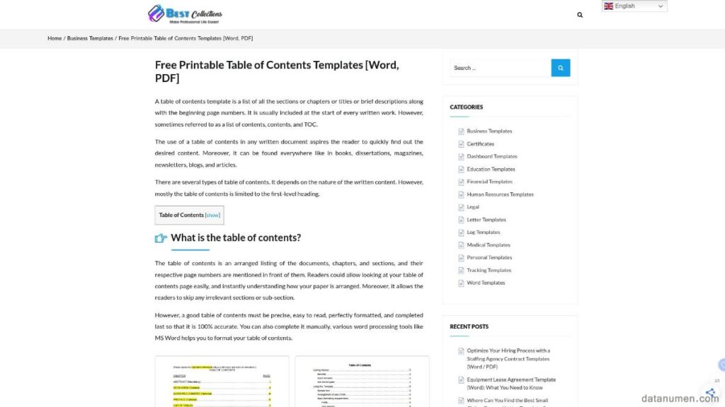 11 Situs Templat Daftar Isi Kata Terbaik (2024) [GRATIS]
