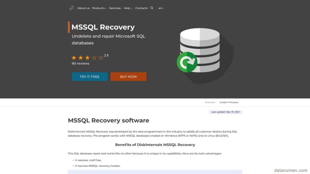 11 Best Database Recovery Software Tools (2024) [FREE]