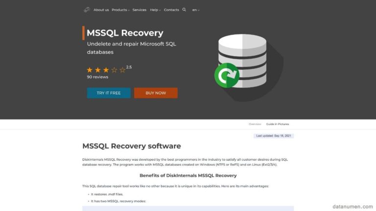 11 Best Database Recovery Software Tools (2024) [FREE]