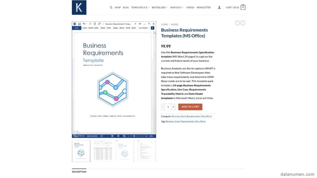 11 Best Word Business Requirements Document Template Sites