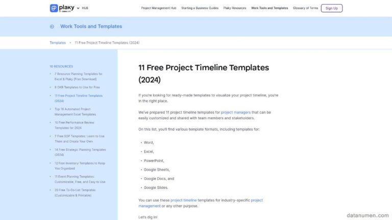 11 Best Word Timeline Template Sites (2024) [FREE]