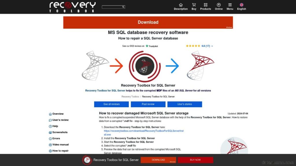 11 Best Database Recovery Software Tools (2024) [FREE]