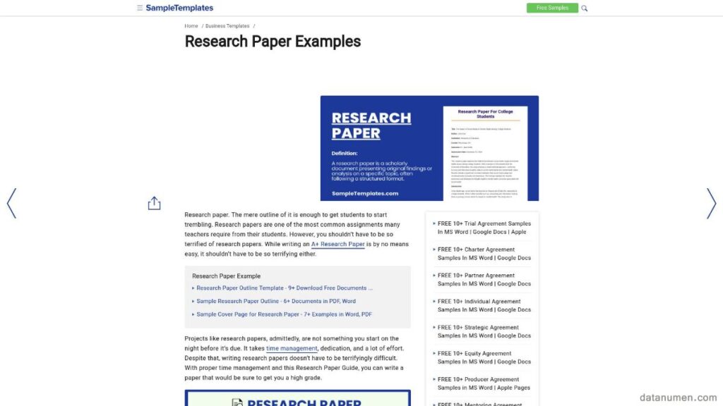 11 Best Word Research Paper Template Sites (2024) [FREE]