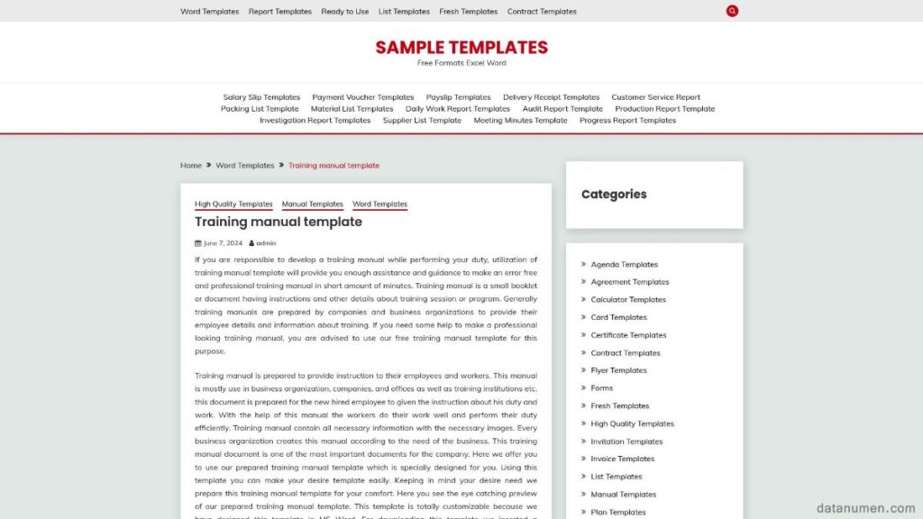 11 Best Word Training Manual Template Sites (2024) [FREE]