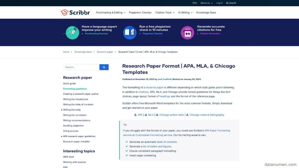 11 Best Word Research Paper Template Sites (2024) [FREE]