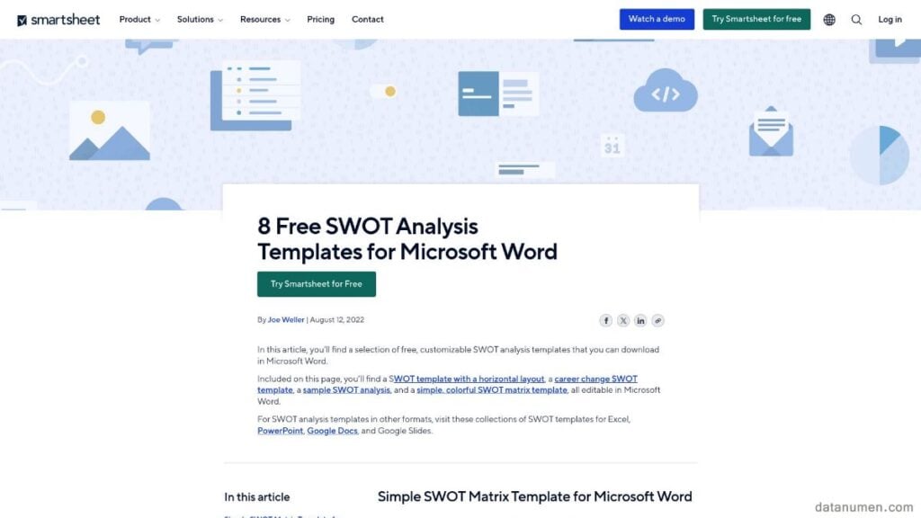 11 Best Word SWOT Template Sites (2024) [FREE]