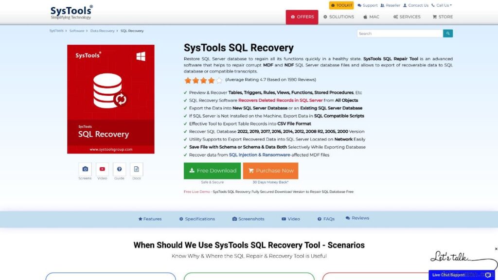 11 Best Database Recovery Software Tools (2024) [FREE]
