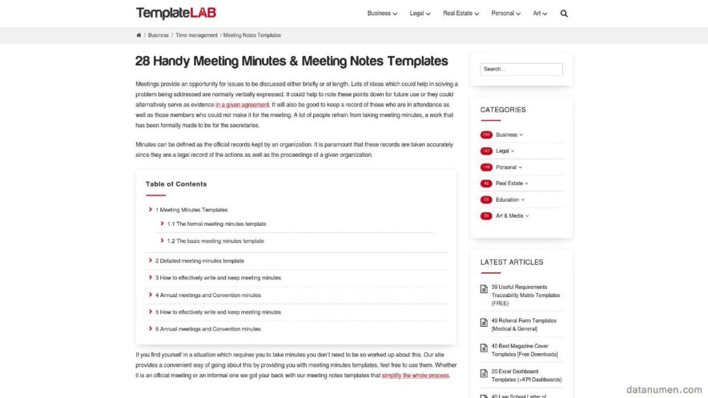 11 Situs Templat Notulen Rapat Kata Terbaik (2024) [GRATIS]