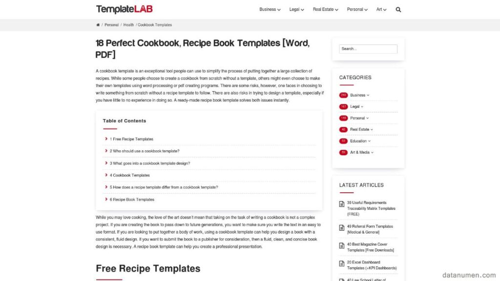 11 Best Word Recipe Template Sites (2026) [FREE]