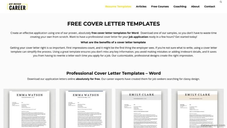 11 Best Word Letter Template Sites (2024) [FREE]