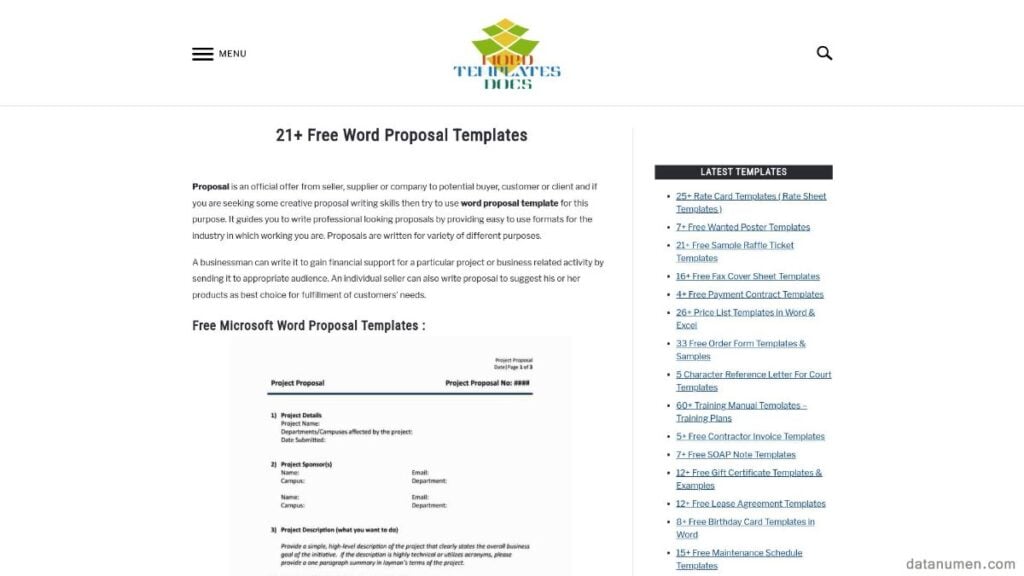 11 Best Word Proposal Template Sites (2024) [FREE]