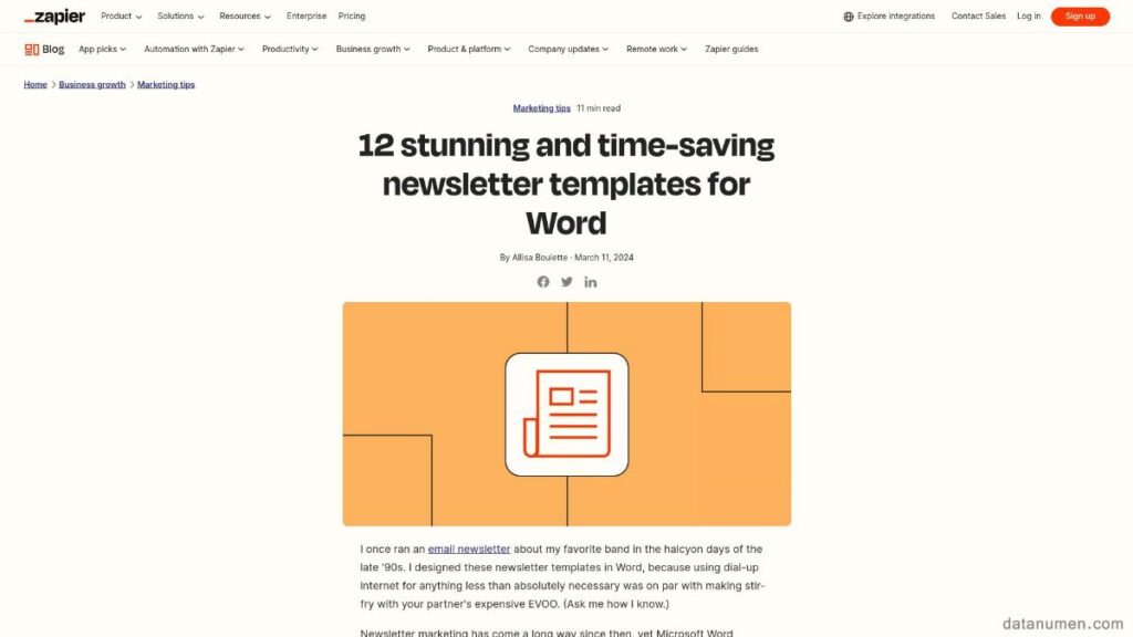 11 Best Word Newsletter Template Sites (2026) [FREE]