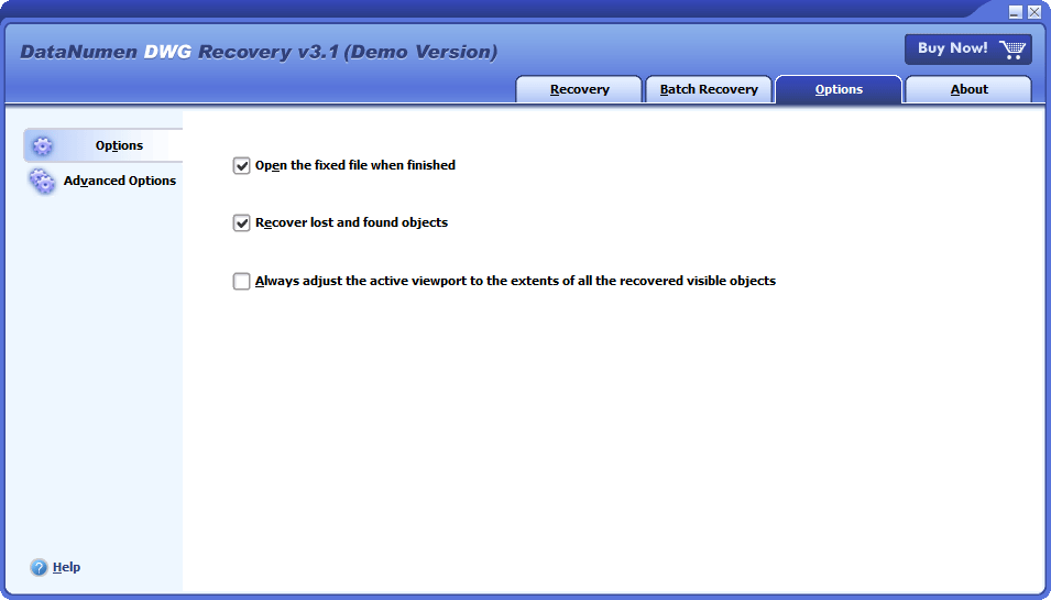 DWG Recovery Tool. AutoCAD Repair & Recovery Software.